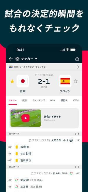 【すぐわかる！】『Flashscore - 各種スポーツ試合速報、ライブスコア』 - アプリブ