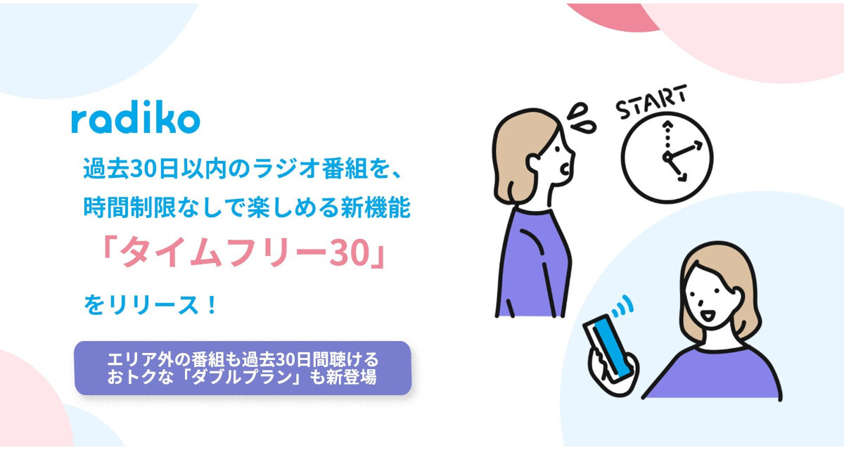 radikoの新プランが登場！ 過去30日以内の放送が何度でも聴き放題に - アプリブ